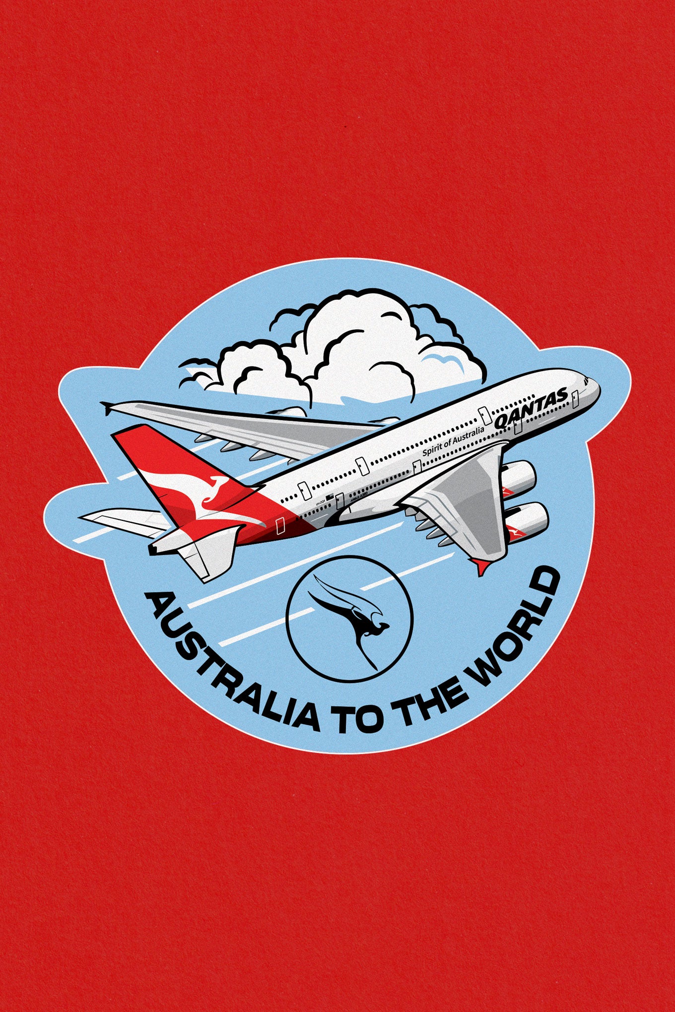 Qantas A380 - Sticker – Retropilot
