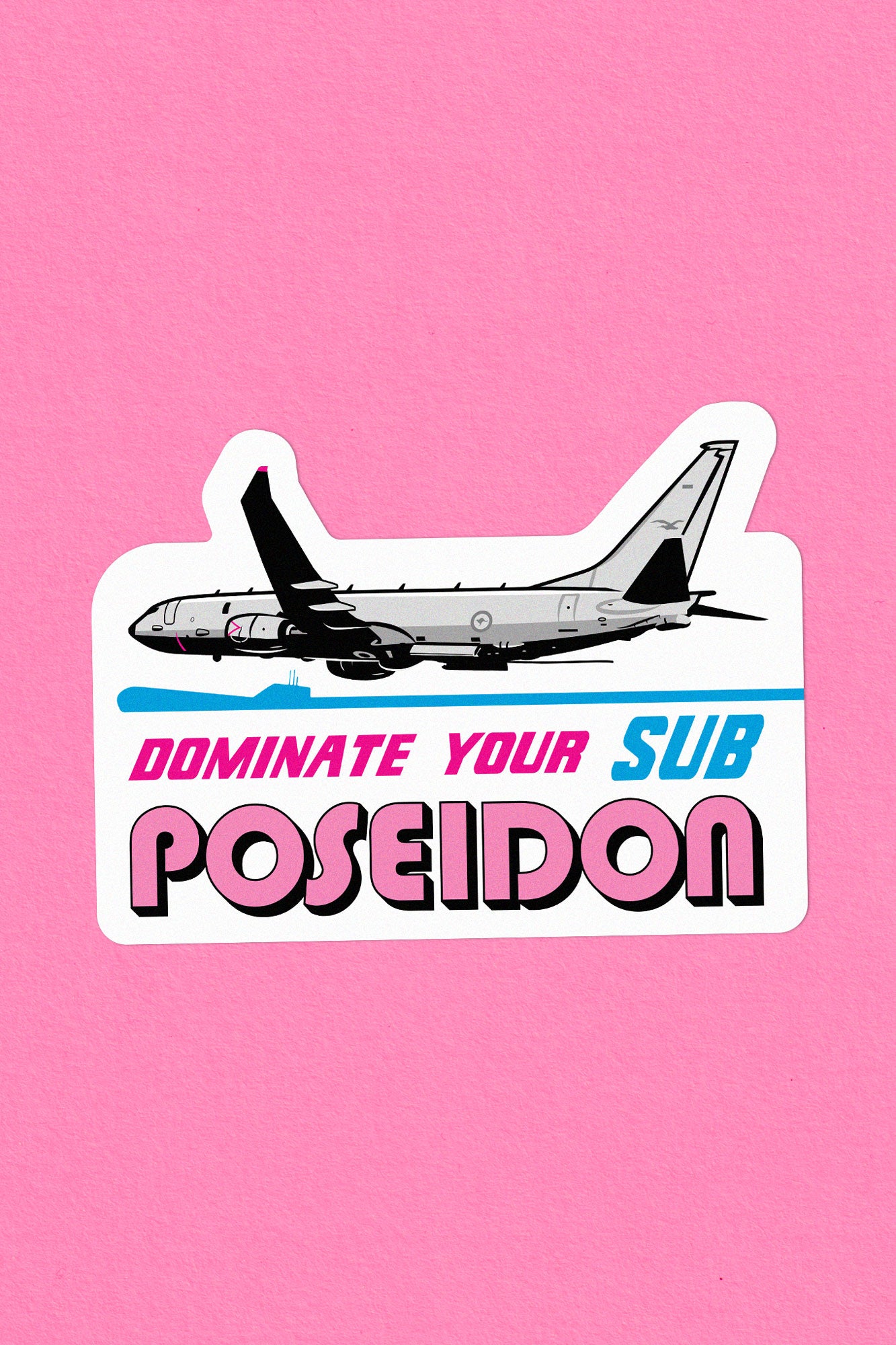 P-8 Poseidon - Sticker (Pink) – Retropilot