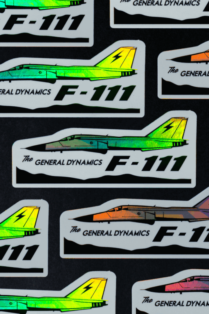 F-111 - Holo Sticker – Retropilot